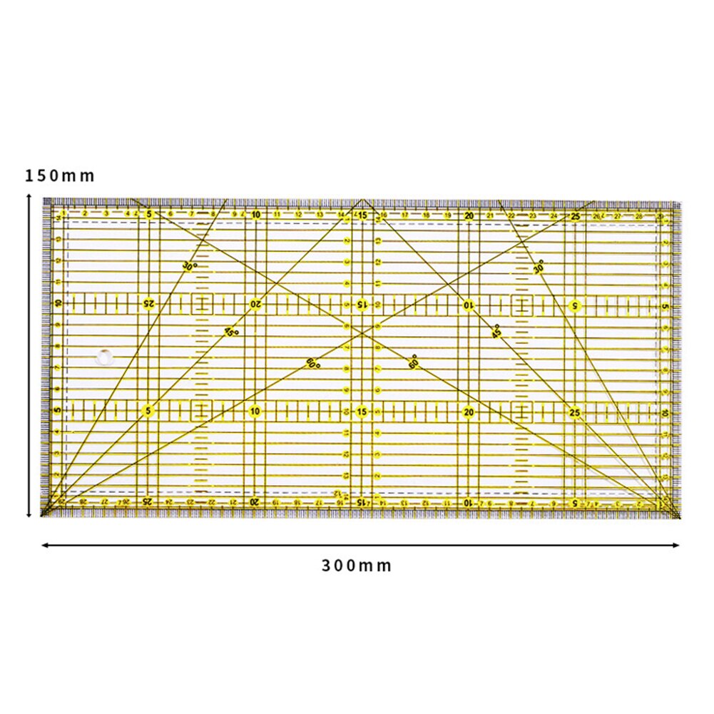 Acrylic Patchwork Ruler Double Color Feet Tailor Y... – Grandado