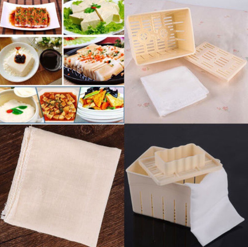 Tofu Maker Press Mold Kit + Cheese Cloth Soy DIY P... – Vicedeal