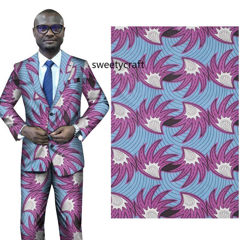 100% Polyester Afrikaanse Stof Wax Paars Nederland... – Grandado