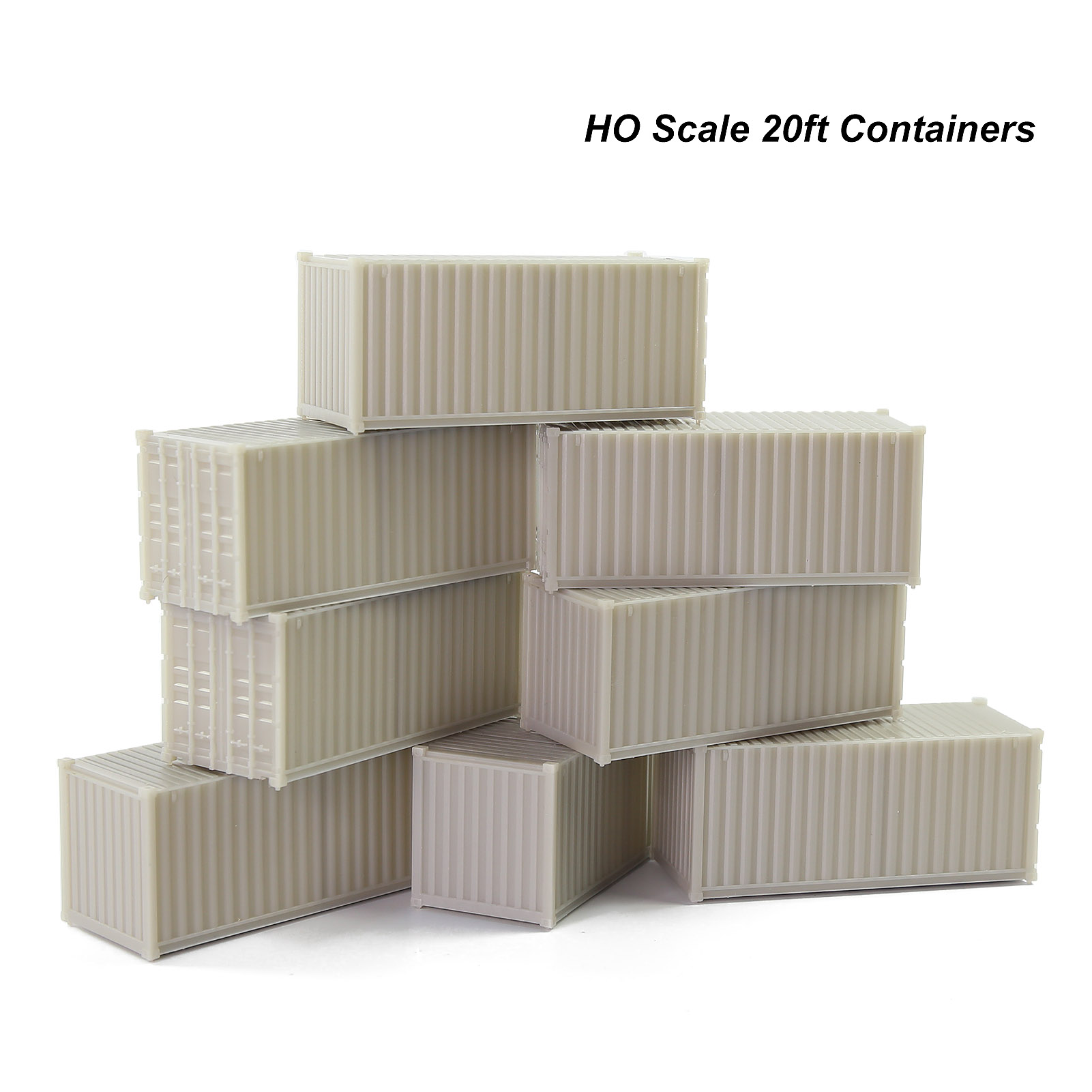 HO Scale 1:87 Blank 20ft 40ft Containers Uncolored... – Vicedeal
