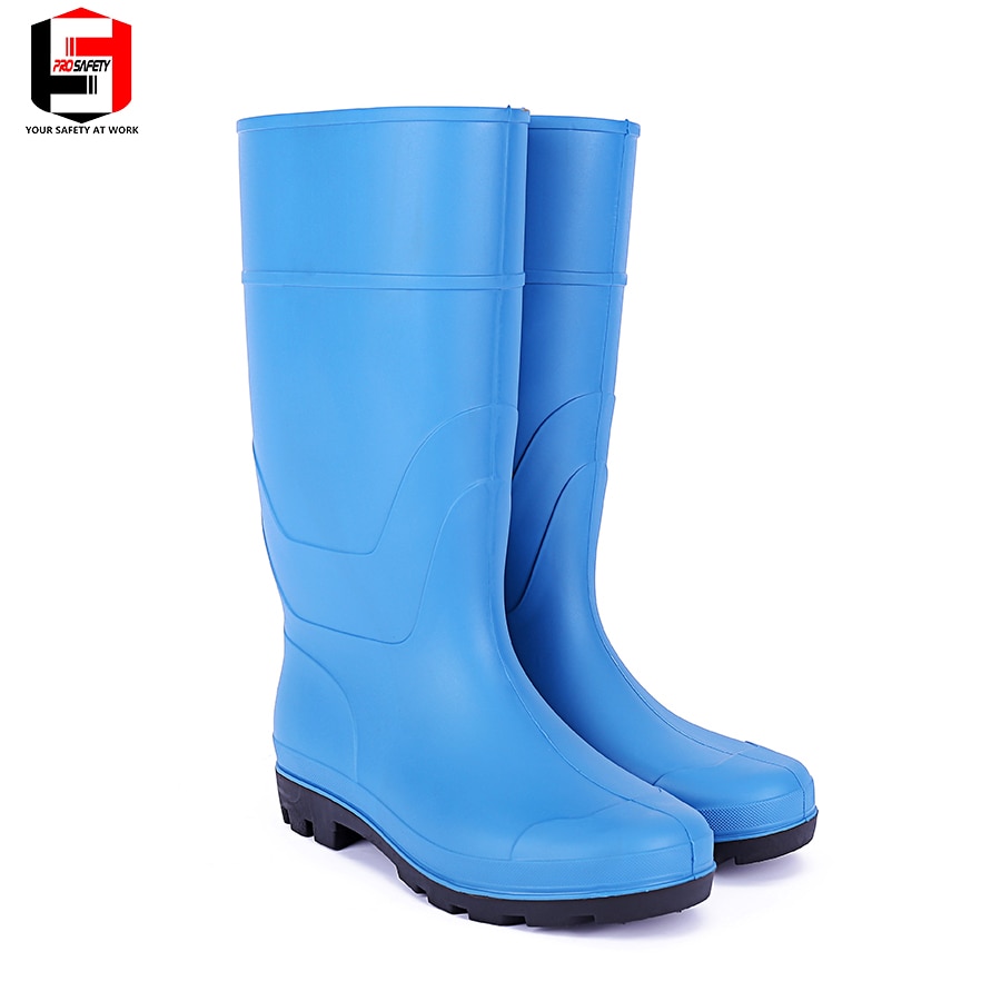 PRO SAFETY Blue Rain Boot women Water Oil Resistan... – Grandado