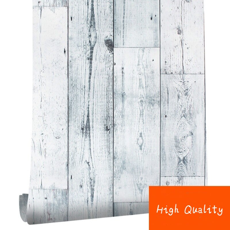 1M/3M/6M Vinyl Peel En Stok Hout Behang Scandinavi... – Vicedeal