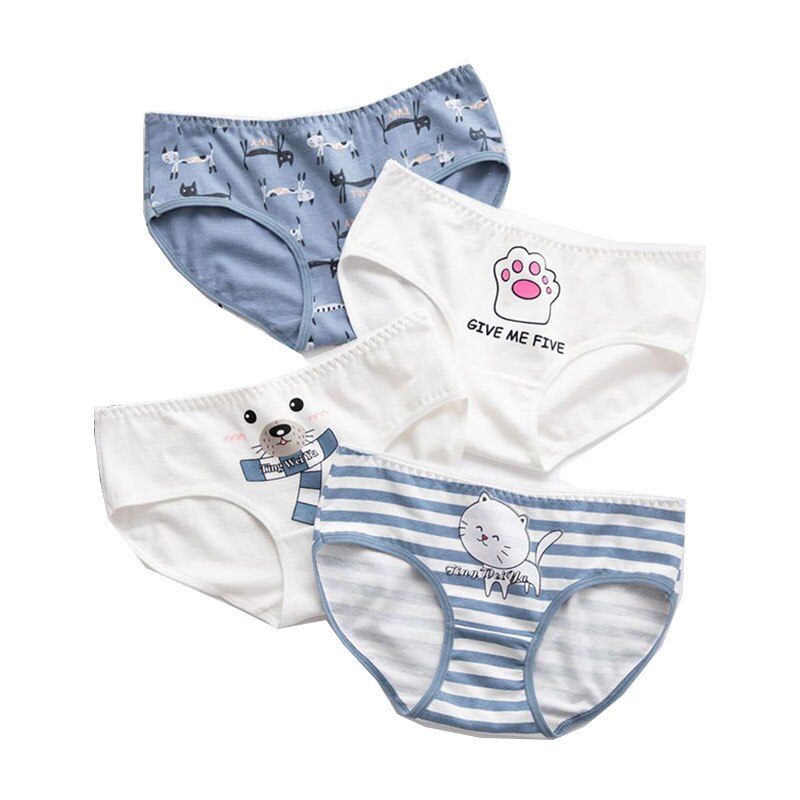 4pcs/lot100% cotton kinder teenager2-12Y Girls Pan... – Grandado