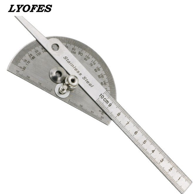 Stainless Steel Protractor Round Head Rotary Angle... – Vicedeal