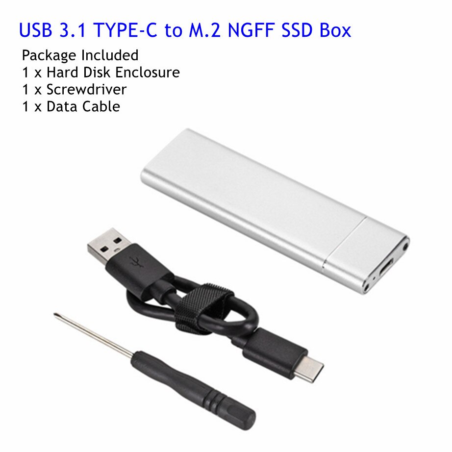 USB 3.1 TYPE-C to M.2 NGFF SSD Mobile Hard Drive D... – Grandado