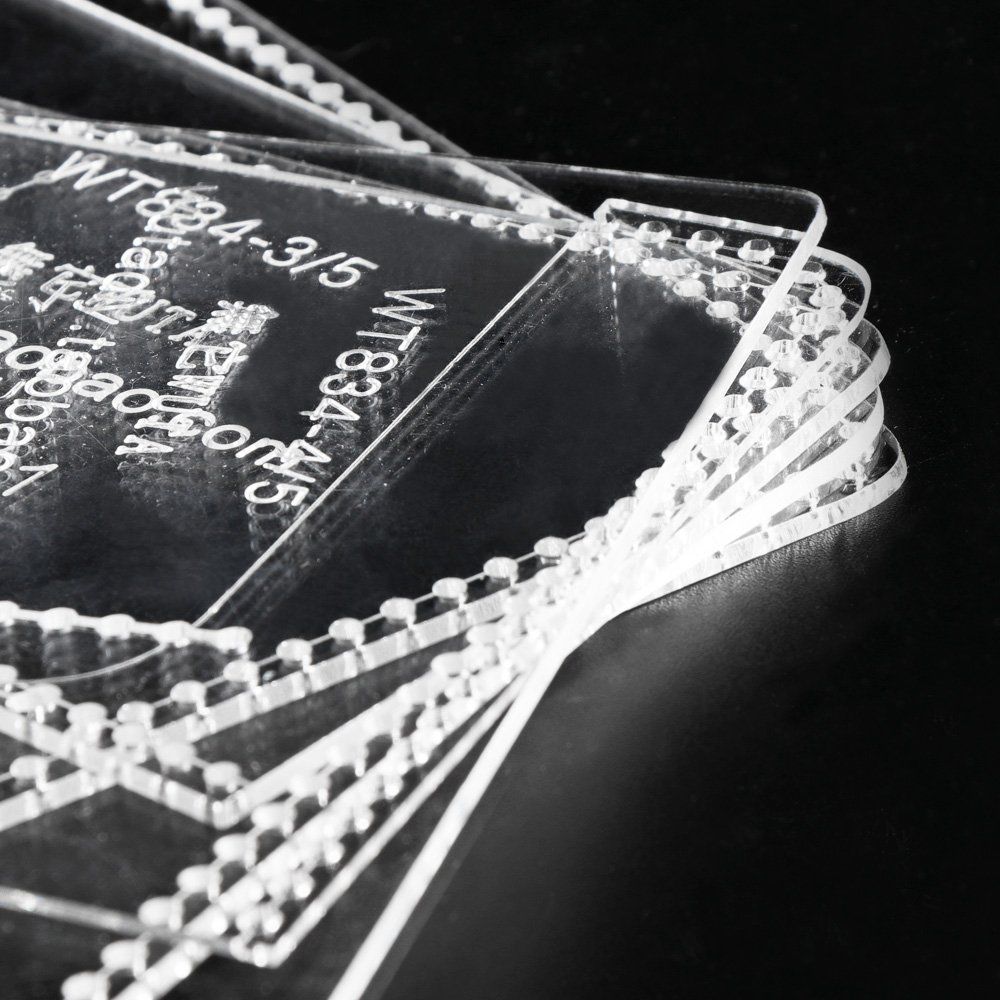 WUTA 834 1 Set Acrylic Template DIY Leather Passpo... – Grandado