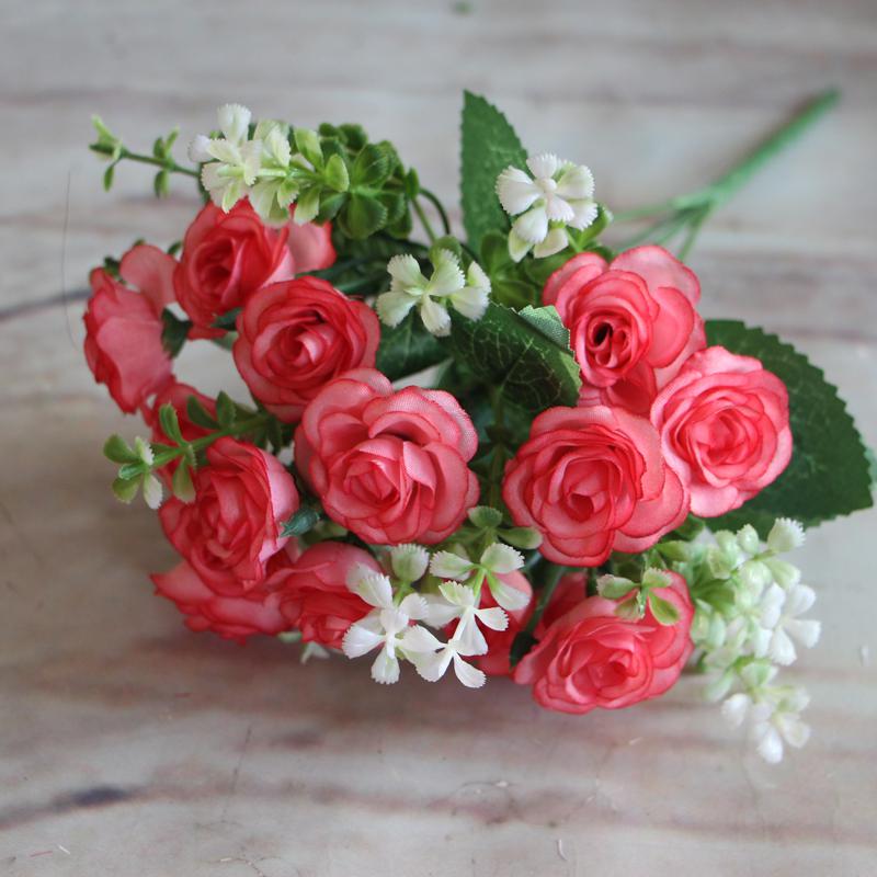 Pretty Charming Wedding Decoration 15 Buds 1 Bouqu... – Grandado