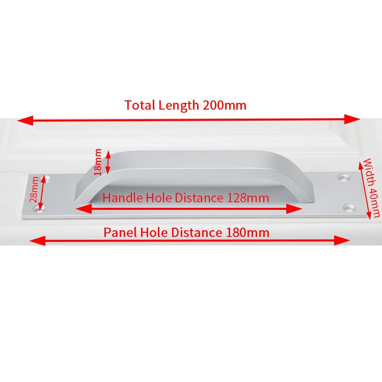 JD Matte Aluminum Alloy Door Handle Black Door Han... – Grandado