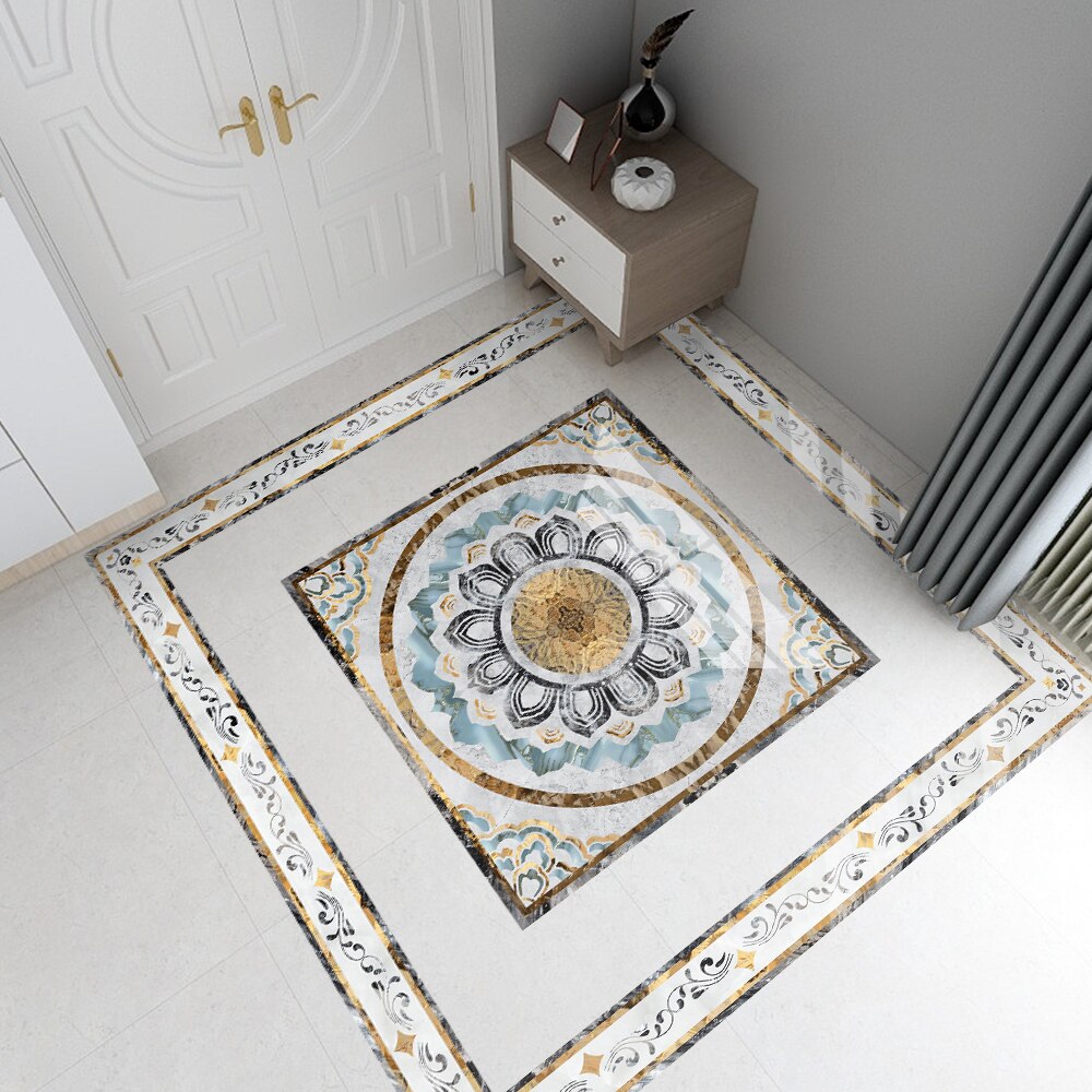 Parquet floor stickers European-style corridor ent... – Grandado