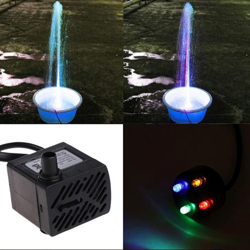 AC 220V 3W Submersible Water Pump LED Aquarium Fou... – Grandado