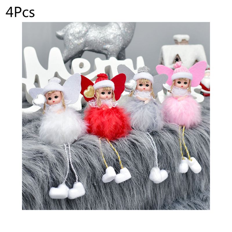 4pcs Cute Feather Angel Doll Toy Hanging Christmas... – Vicedeal