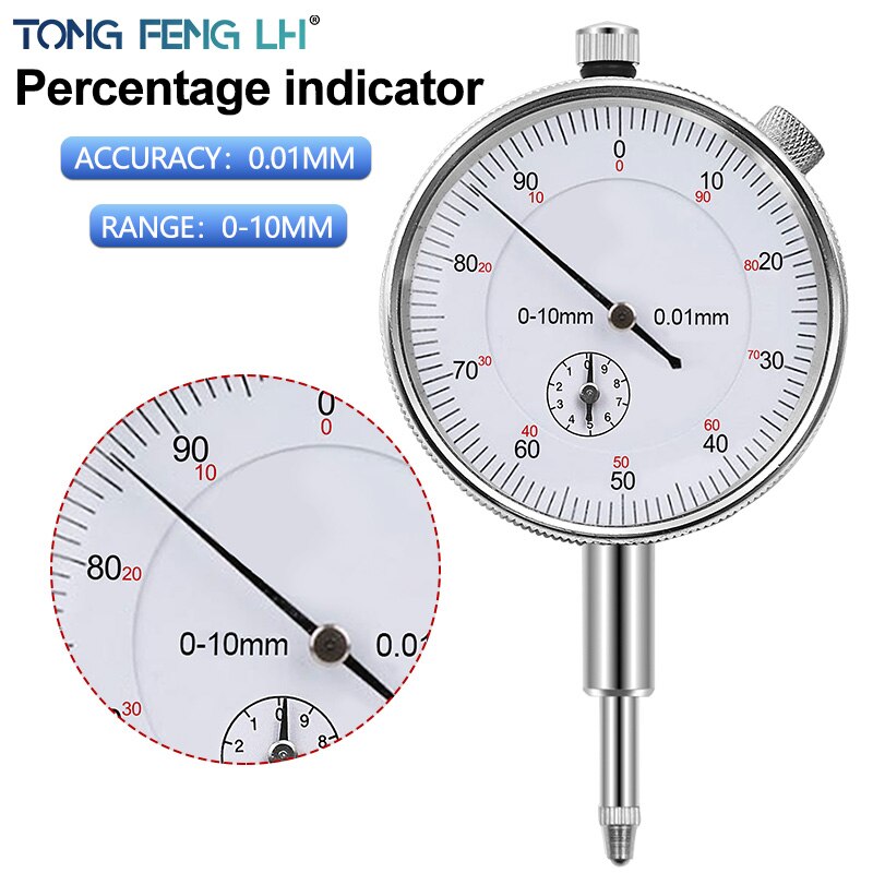 0.01Mm Precision Dial Indicator Gauge 0-10Mm Instr... – Grandado