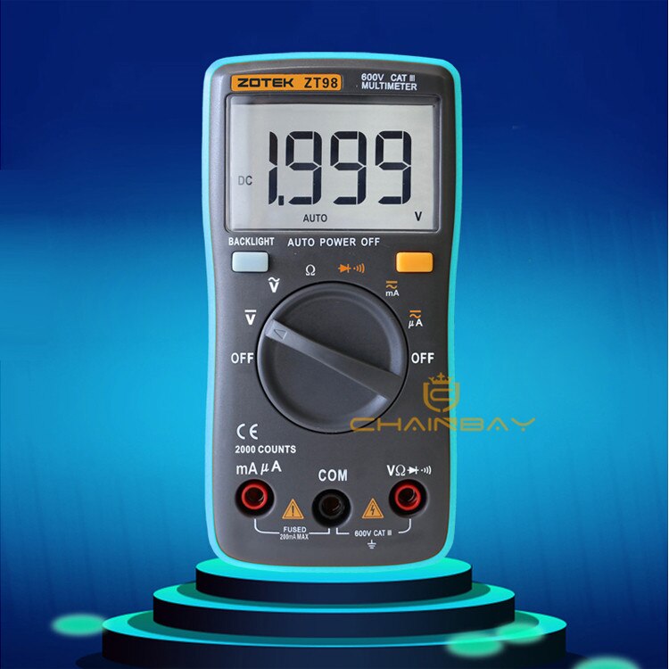 Digital Multimeter 6000 counts Backlight AC/DC Amm... – Grandado