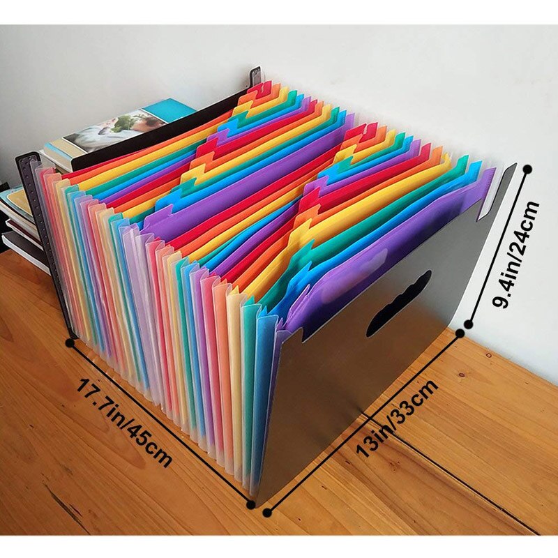 13/24 Pockets Expanding File Folder Works Accordio... – Grandado