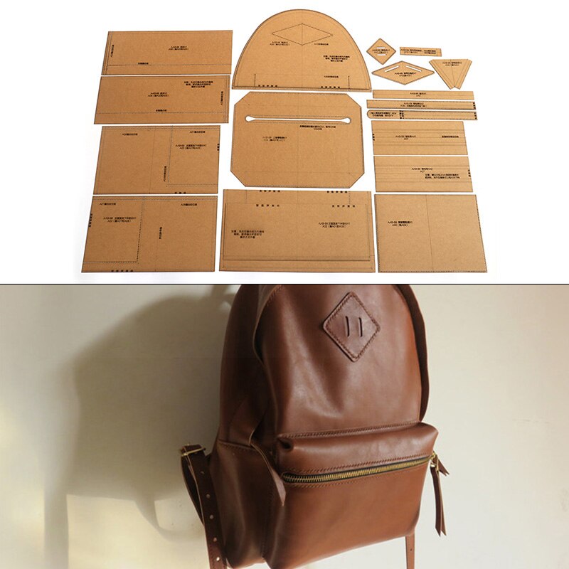 1Set DIY Kraft Paper Template Backpack Men and Wom... – Vicedeal