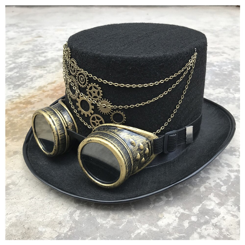Unisex Men Women Retro Handmade Steampunk Top Hat ... – Vicedeal