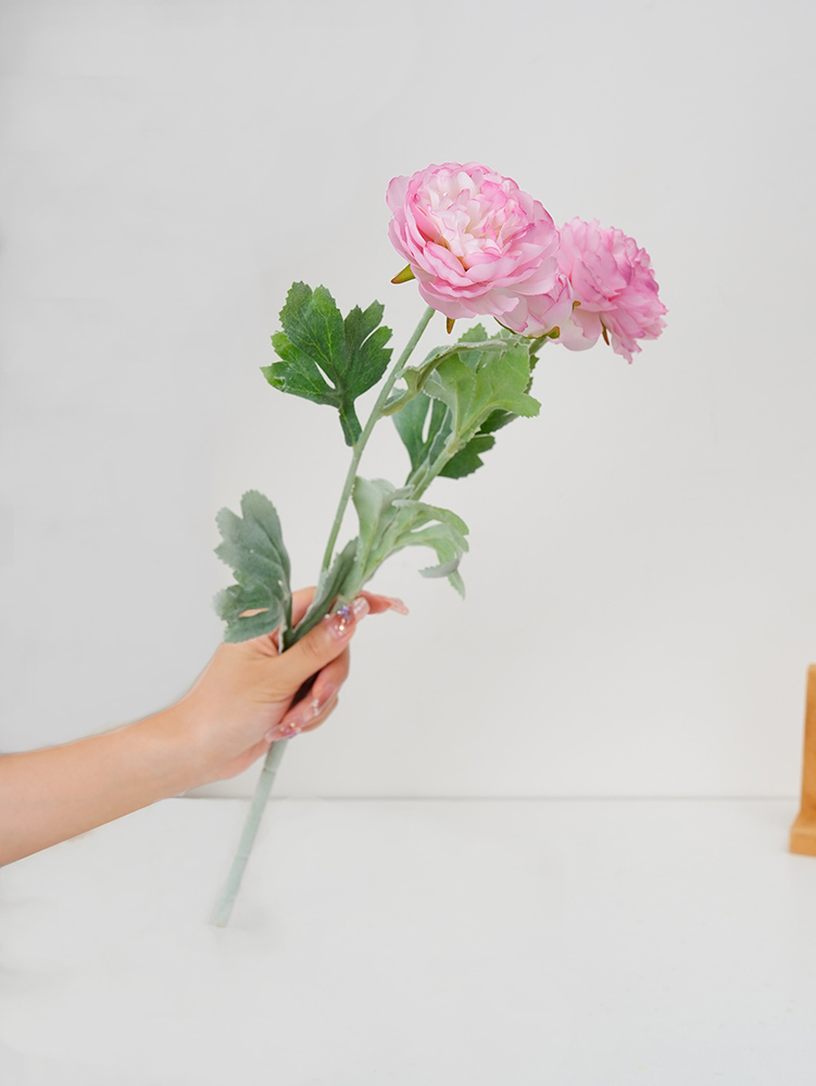 Flor de simulación de un solo rama, peonías flocad... – Grandado