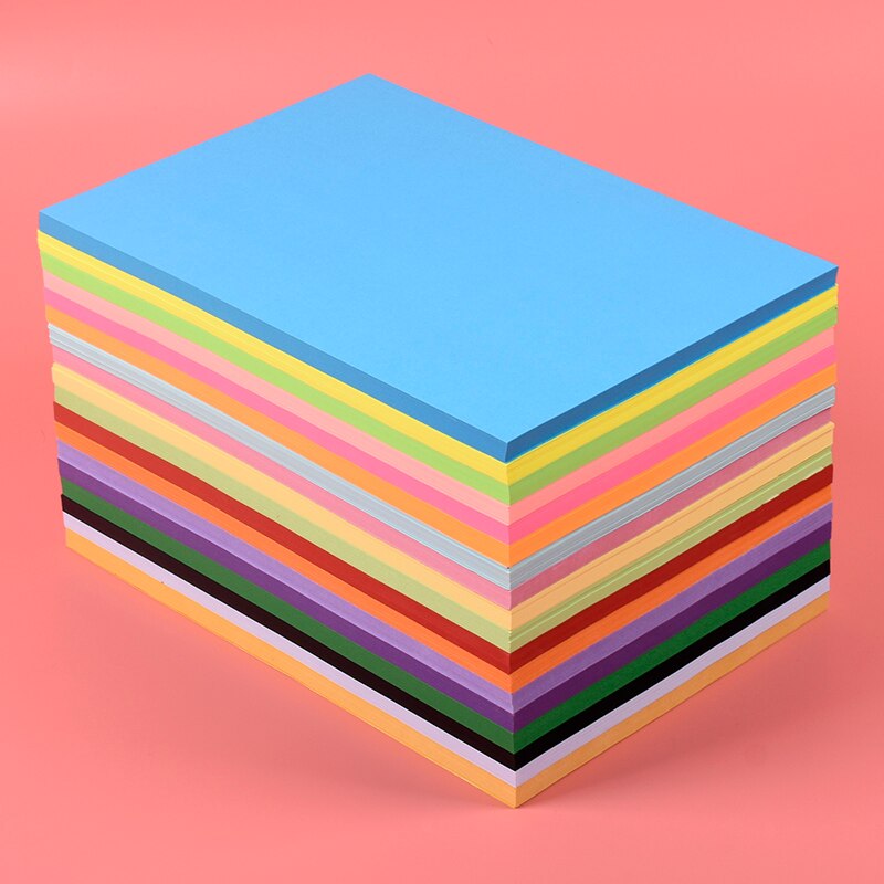100 pcs Good A4 Color Copy Paper Double-Sided Pape... – Vicedeal