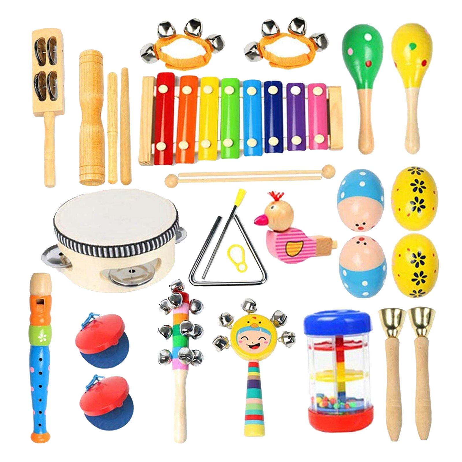 Musical Percussion Instrument Set, 22 Pcs Toddler ... – Grandado