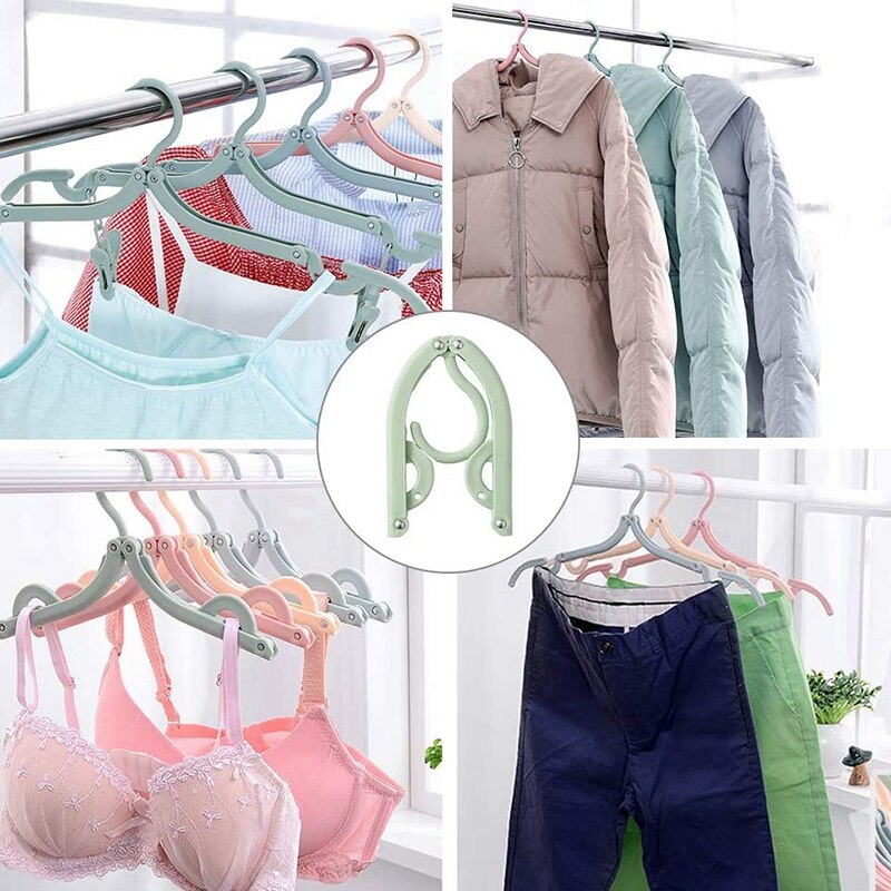 24 Pcs Hangers, Multi-Functional Plastic Travel Ha... – Grandado