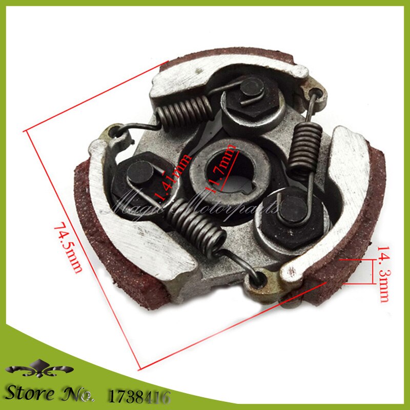 Compleet Alloy Clutch Pads Springs Voor 2 Takt 47c... – Vicedeal
