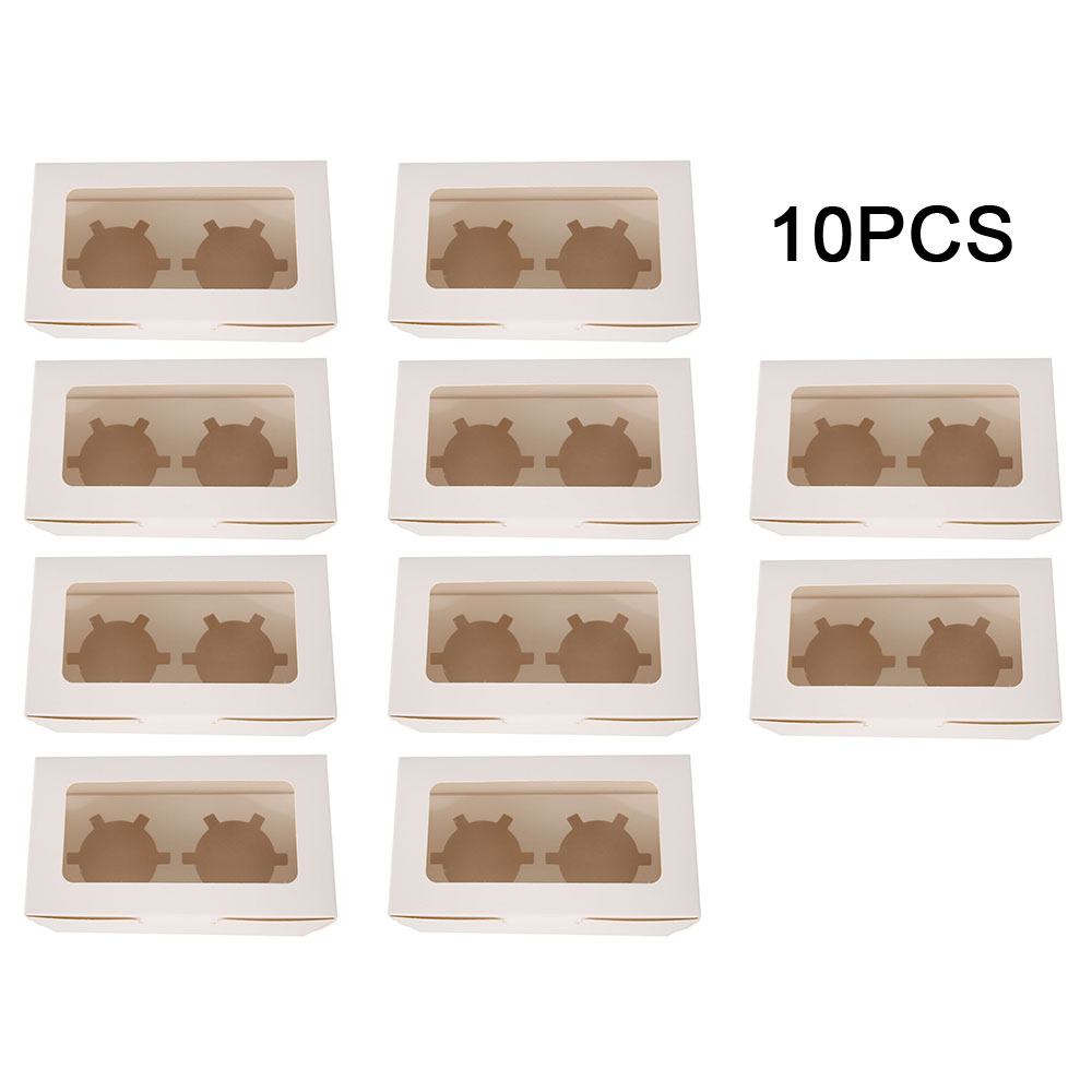 Cupcake Boxes with Inserts Cake Boxes with Clear W... – Grandado