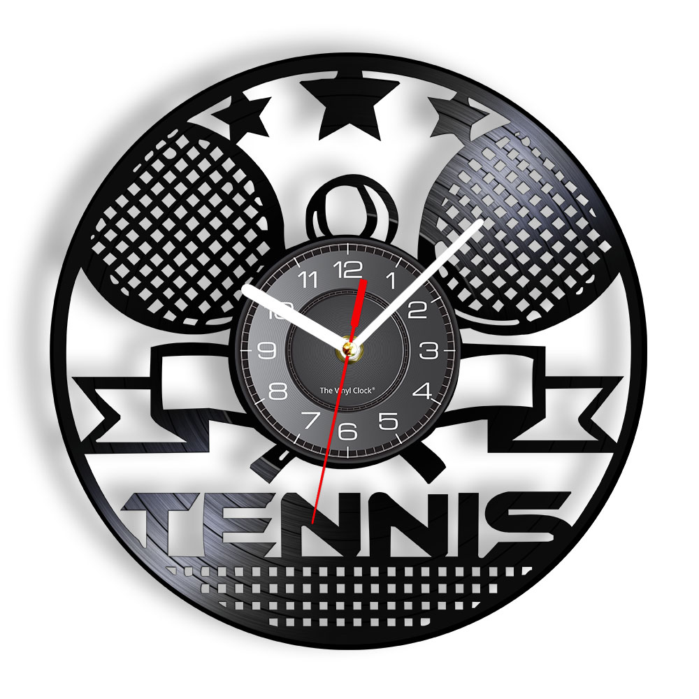 Tennis Time Clock Tennis Rackets Crossed Wall Art ... – Vicedeal