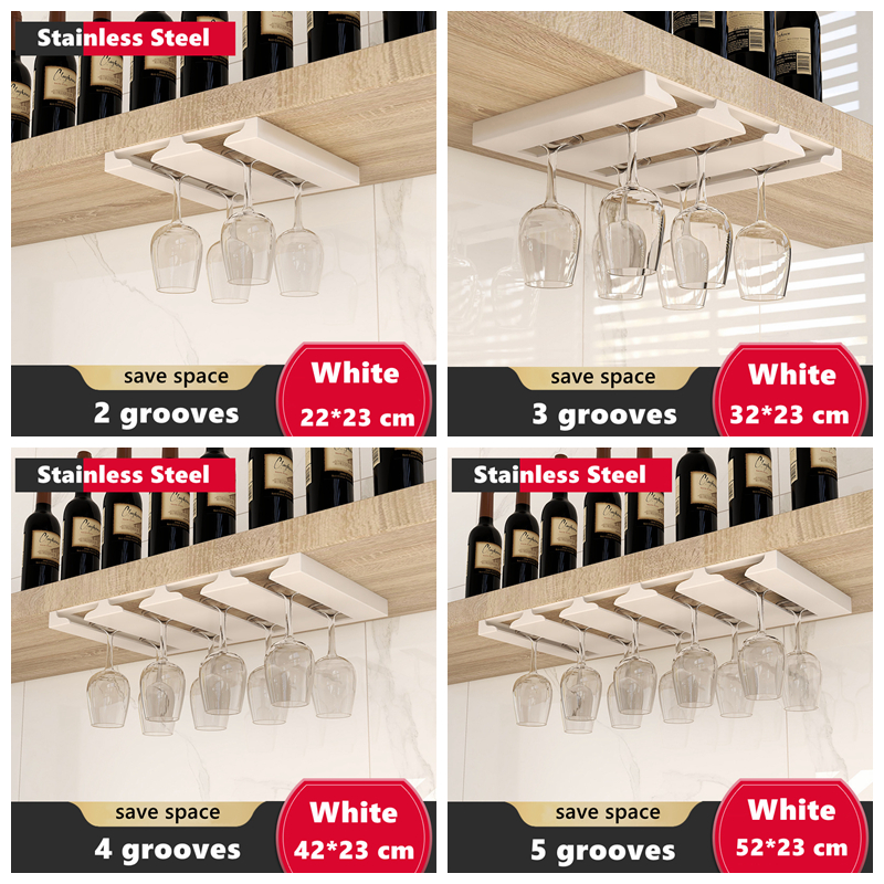 Stainless Steel Red Wine Glass Cup Rack Goblet Sto... – Vicedeal