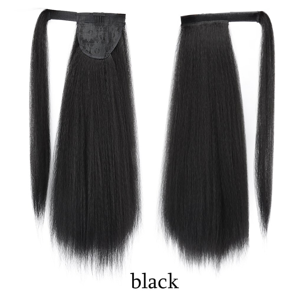 Kinky Lange Rechte Paardenstaart Hair Extension 24... – Vicedeal