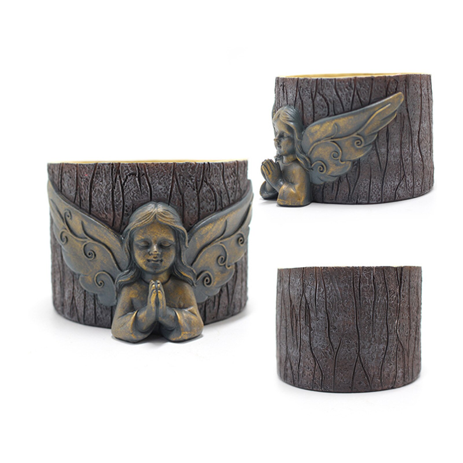 Angel Art Sculpture Flower Pot Praying Angel With ... – Grandado