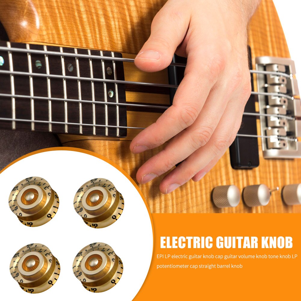 4 stk elektrisk gitar knott lokk gitar volum tone ... – Grandado