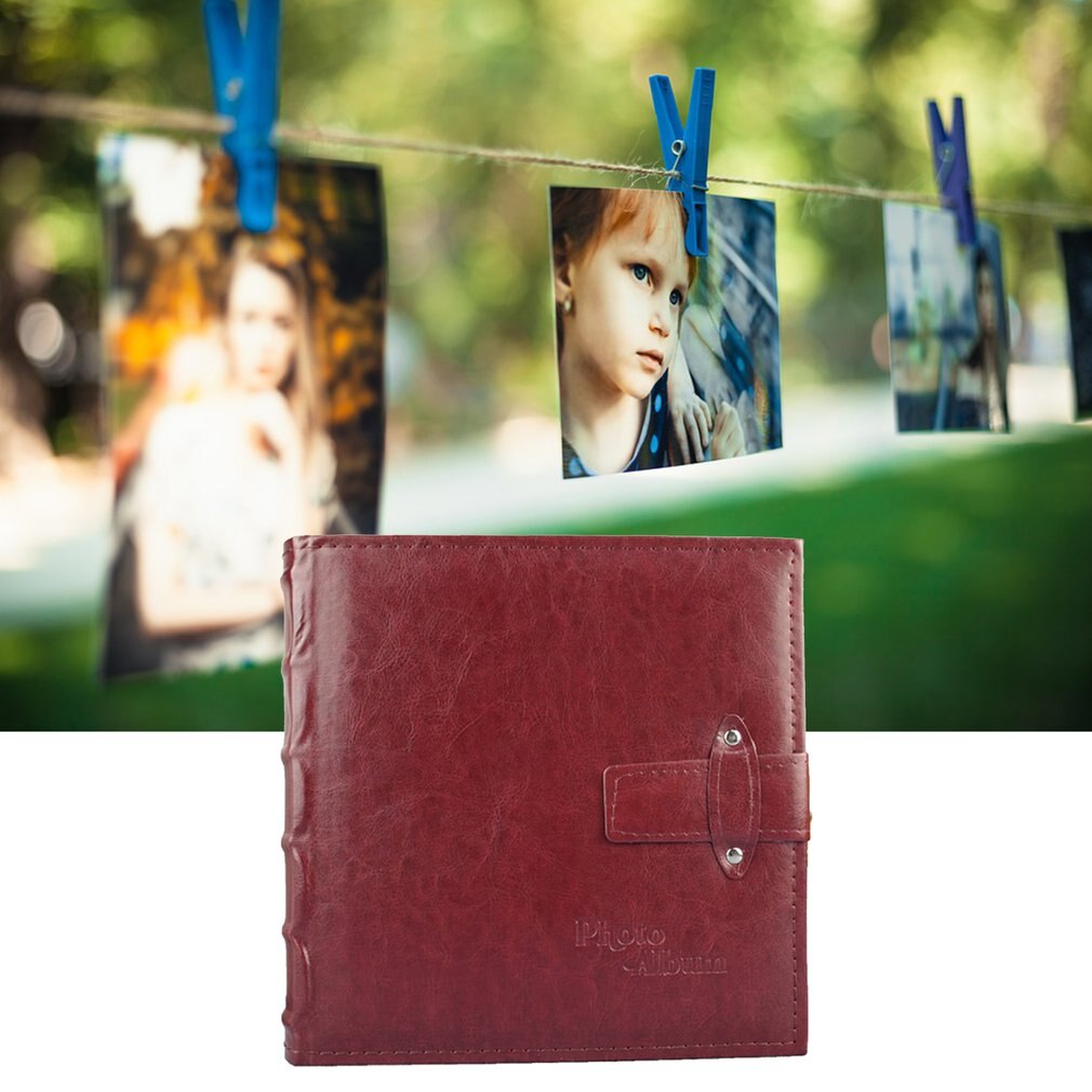 6 Inch Leather Vintage Photo Album 200 Inlay Photo... – Vicedeal