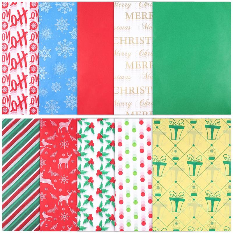 150pcs Christmas Tissue Paper Assortment Wrapper P... – Vicedeal