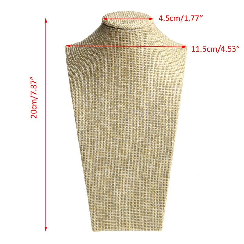 Linen Mannequin Bust Jewelry Necklace Pendant Neck... – Vicedeal