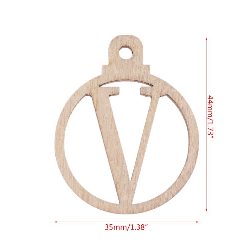 26pcs Wooden Alphabet Letters Christmas Tags DIY S... – Vicedeal