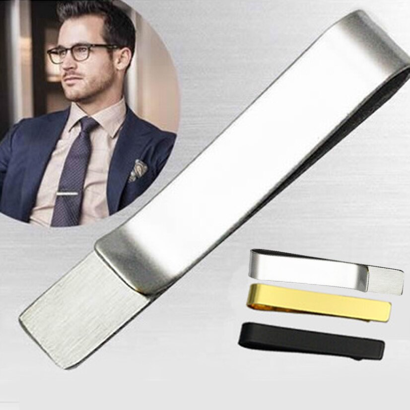 Simple Men Tie Clips Stainless Steel Necktie Pin C... – Vicedeal