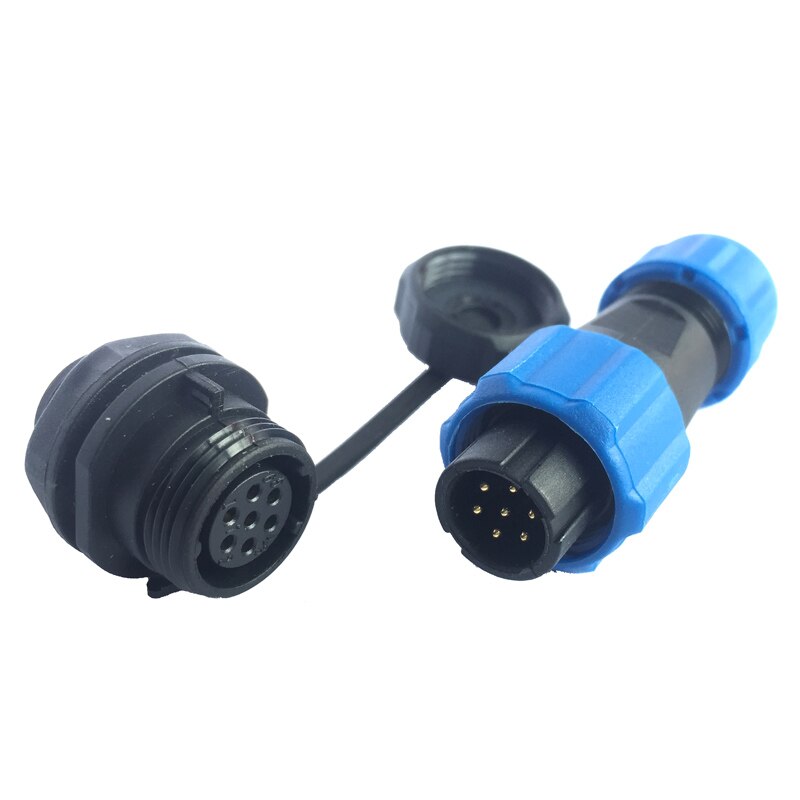 sp16 waterproof plug 2/3/4/5/6/7/9 pin plastic Mal... – Grandado