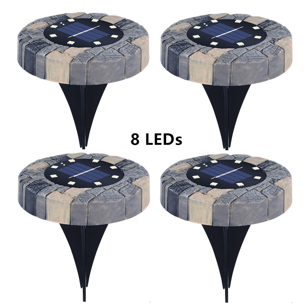 4 Stuks Solar Power Begraven Licht Onder Grond Lam... – Grandado