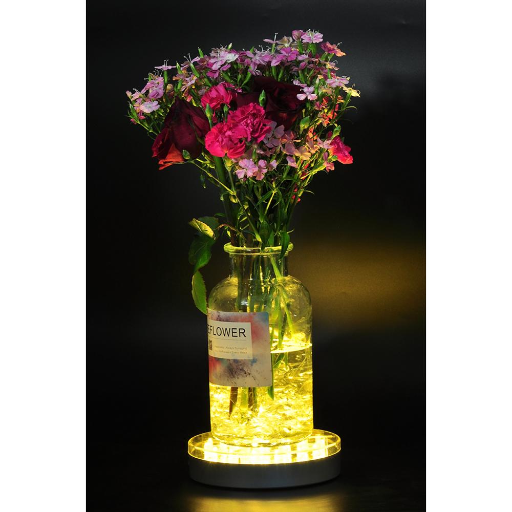 Battery Operated 6inch Round Under Vase Light Wedd... – Grandado