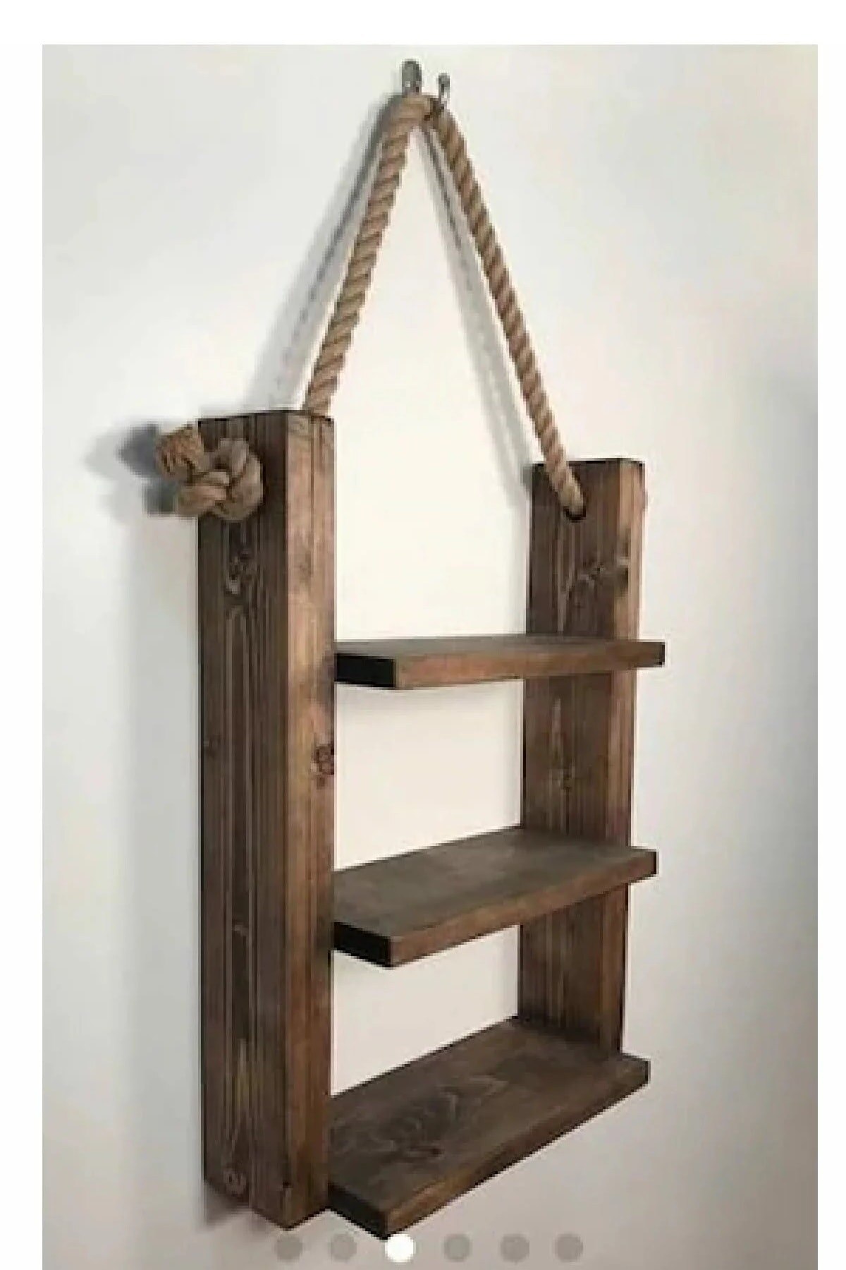 Decorative Handmade 3 Eyes Solid Wood Shelf Bookca... – Grandado