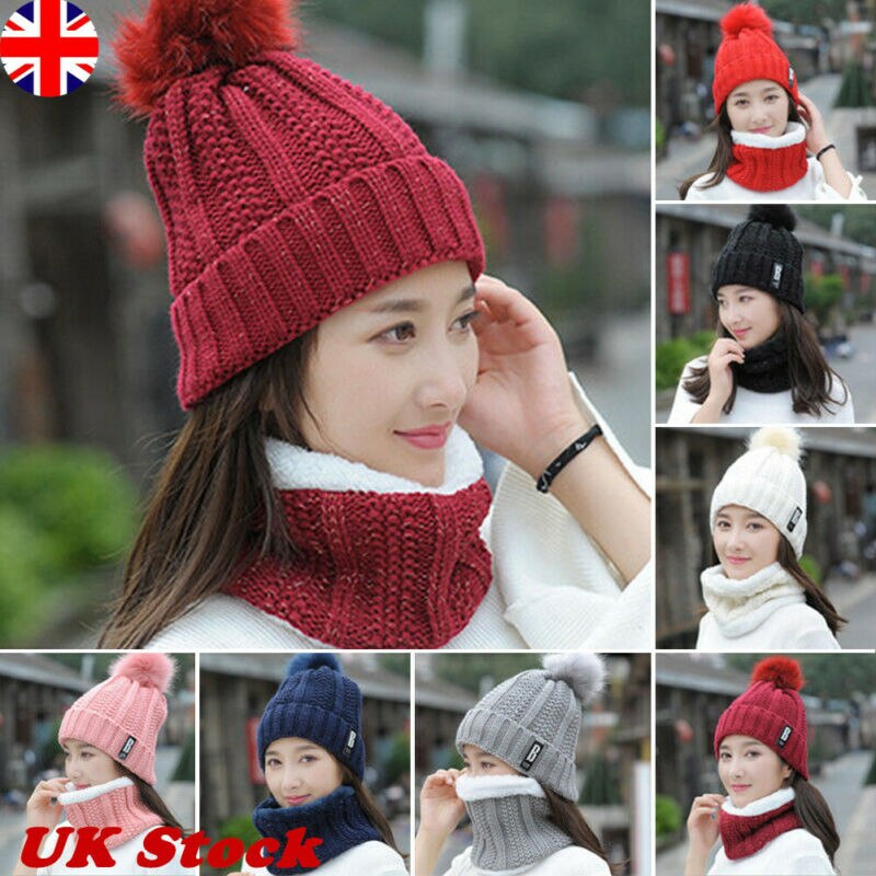 Vrouwen Beanie Winter Sjaal En Muts Sets Gebreide ... – Grandado