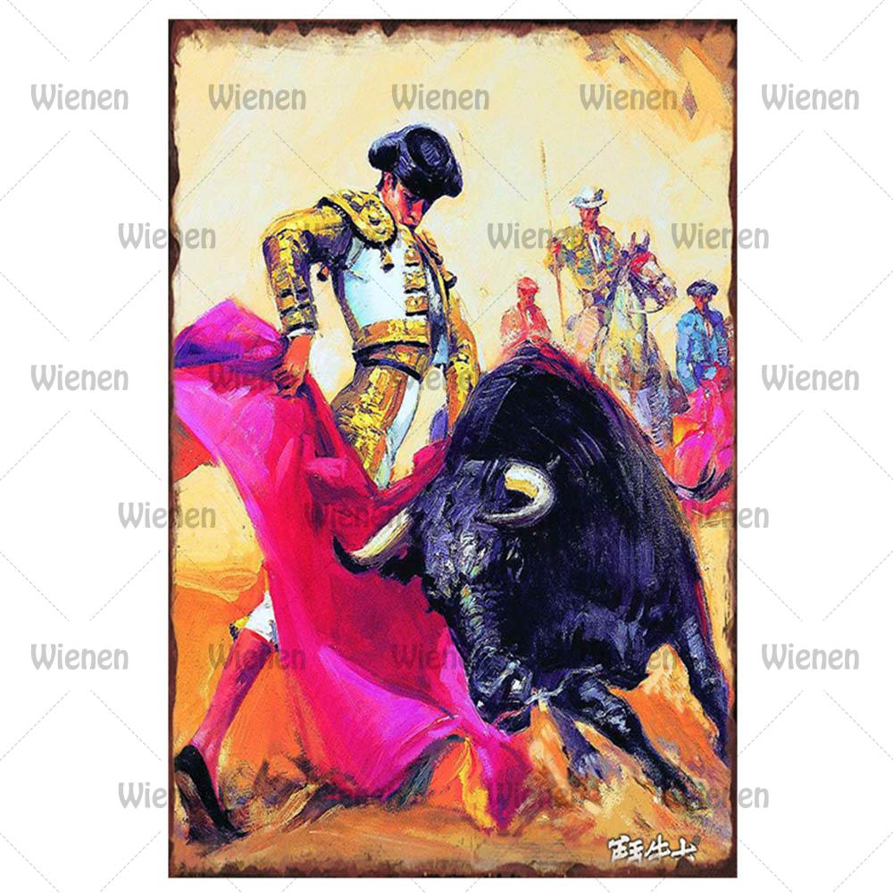 Spanish Bullfighter Poster Retro Metal Tin Signs P... – Vicedeal