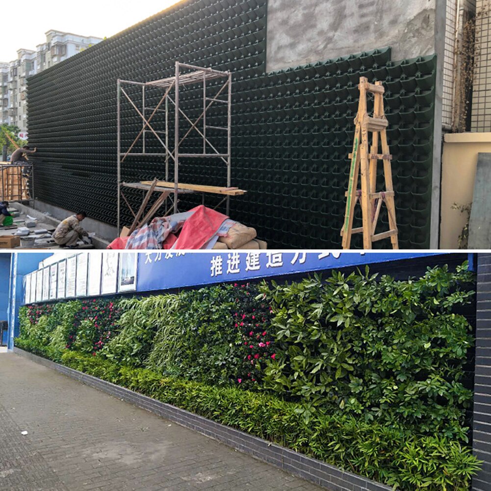 Wall Hanging Green Flower Pot Modular Type Plant W... – Grandado