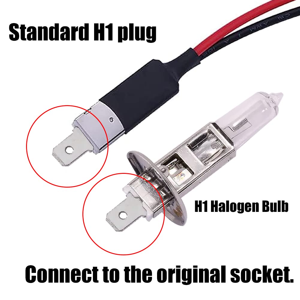H1 Adapter Draad Socket 2 Pins Converteren Naar 1 ... – Vicedeal