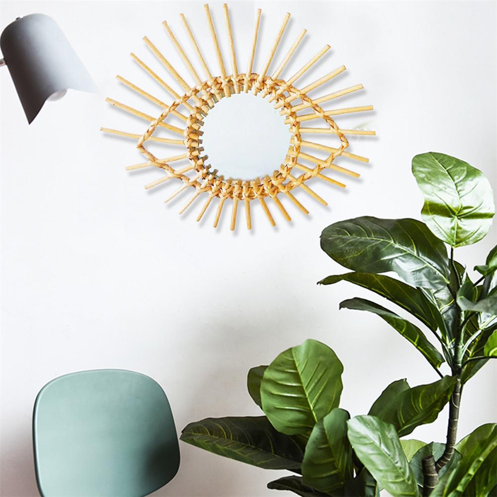 Rotan Spiegel Art Decoratie Ronde Spiegel Muur Opk... – Grandado