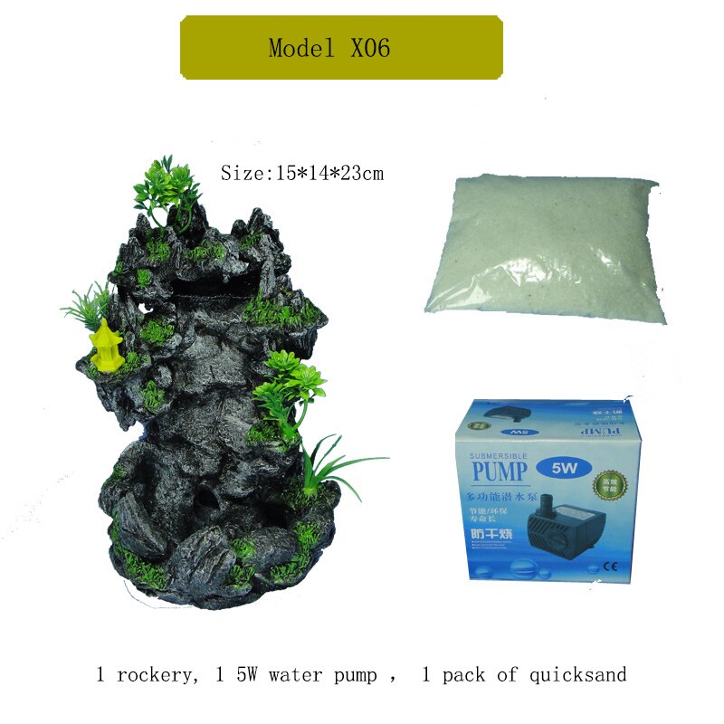 Aquarium Quicksand Waterfall DIY Simulation Rocker... – Grandado