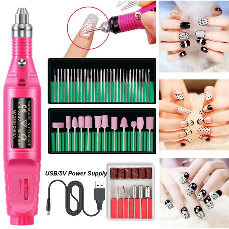 Electric Nail Drill Machine Kit , Finger Toe Nail ... – Grandado