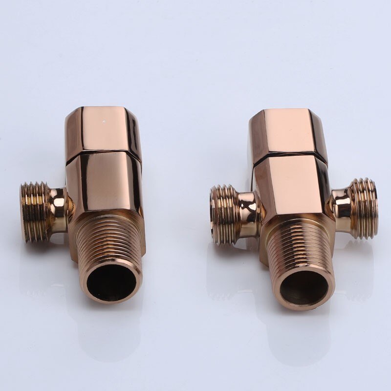 Rose gold 100% brass angle valve cold Water stop v... – Grandado