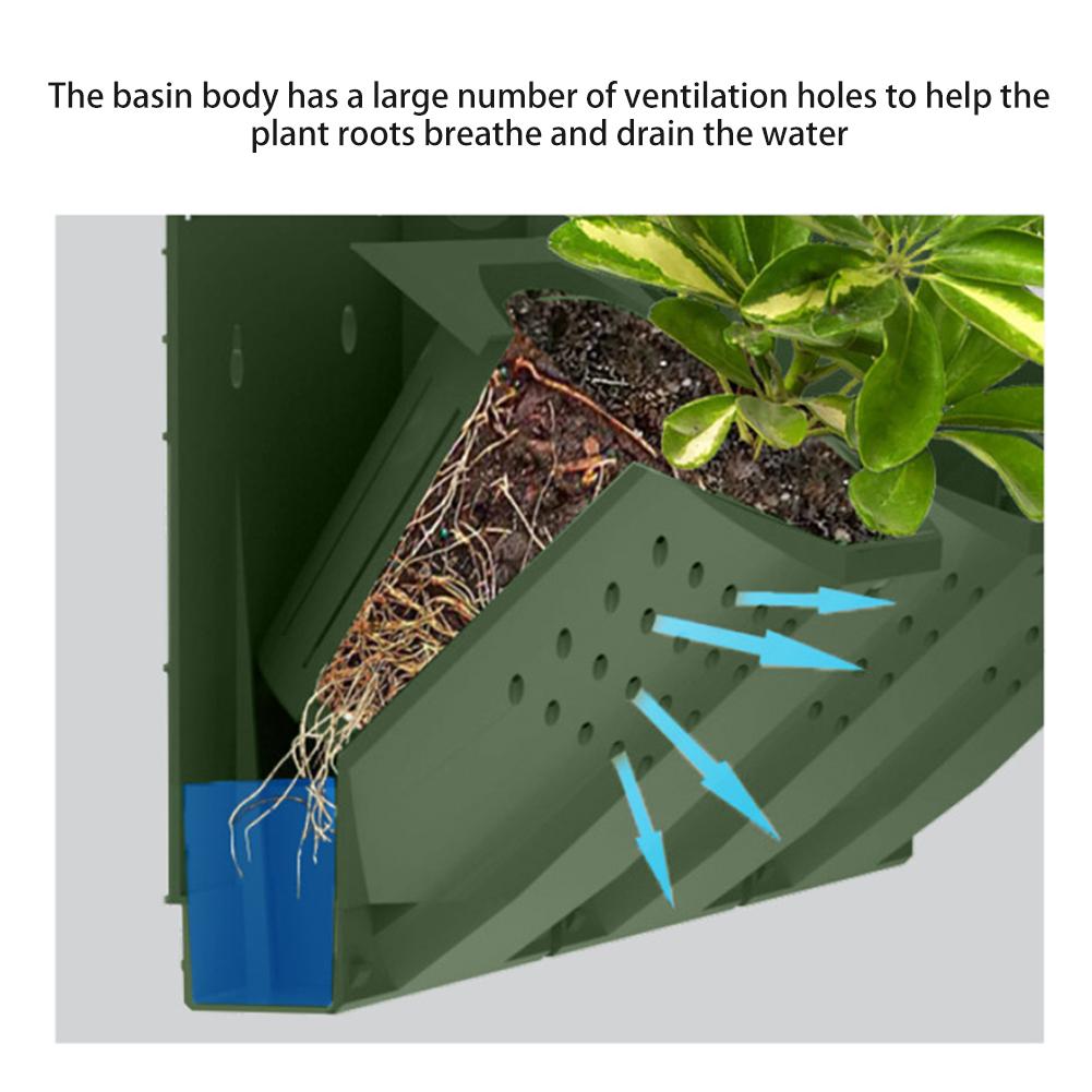 Flower Pot Self Watering Planting Pot Vertical Wal... – Grandado