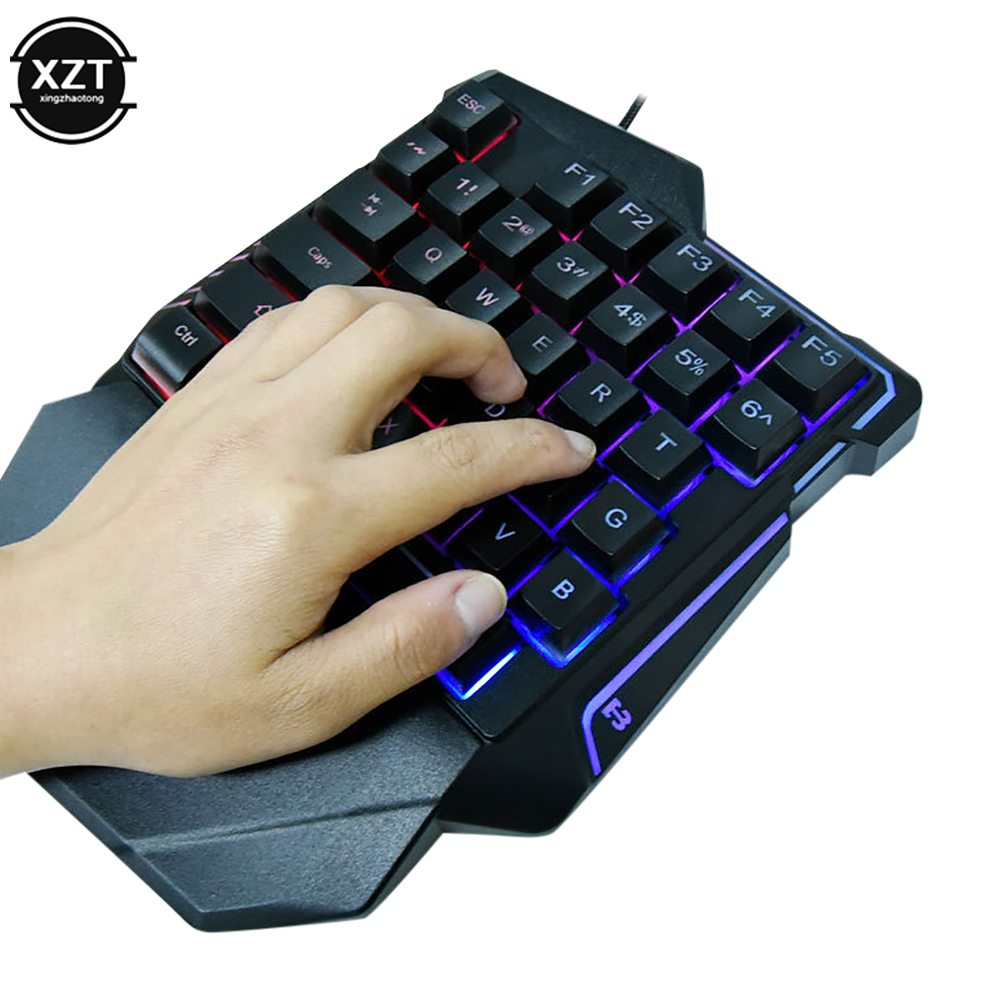 USB One-handed Keyboard Gaming Mechanical Keyboard... – Grandado